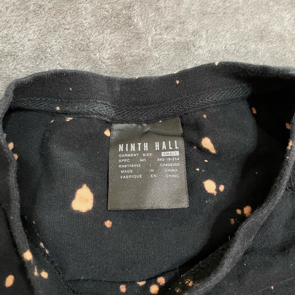 Ninth Hall | Shirts | Ninth Hall Grunge Bleached Tee Shirt Top | Poshmark